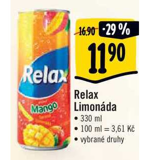 ARCHIV | Relax Limonáda, 330 ml v akci platné do: 10.5.2022 | AkcniCeny.cz
