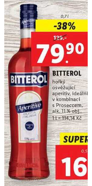 ARCHIV | BITTEROL hořký osvěžující aperitiv, ideální v kombinaci s ...