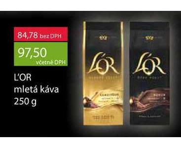 L'OR mletá káva 250g v akci | AkcniCeny.cz