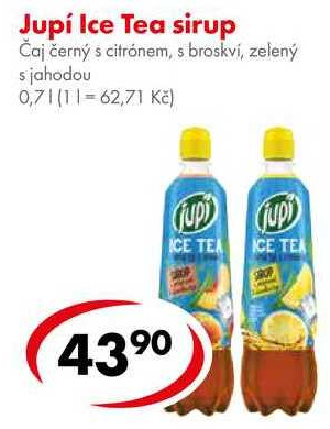 ARCHIV | Jupí Ice Tea sirup, 0,7 l v akci platné do: 4.8.2020 ...