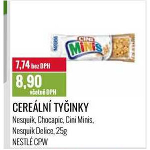 ARCHIV | CEREÁLNÍ TYČINKY Nesquik, Chocapic, Cini Minis, Nesquik Delice ...