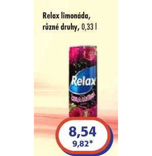 ARCHIV | Relax limonáda, různé druhy, 0,33l v akci platné do: 21.1.2022 ...