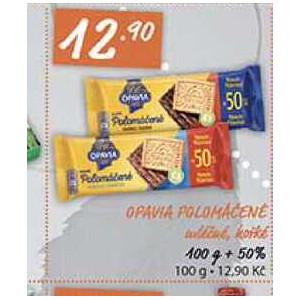 Opavia Zlaté Polomáčené sušenky 100g,+50% vybrané druhy v akci ...