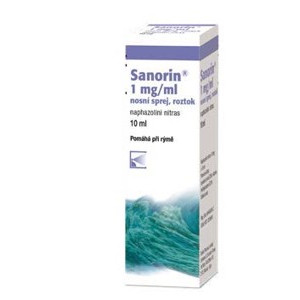 SANORIN 1 mg/ml, nosní sprej, roztok 10 m v akci | AkcniCeny.cz