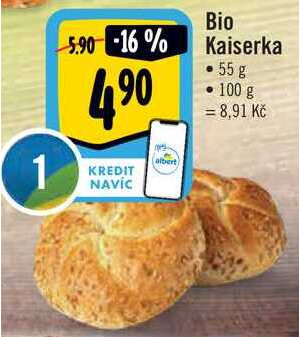 Bio Kaiserka, 55 g v akci | AkcniCeny.cz