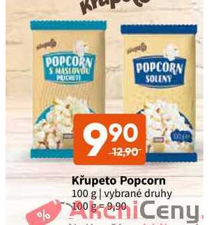 Křupeto Popcorn 100 g v akci | AkcniCeny.cz