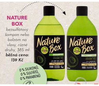 ARCHIV | Nature Box bezsulfátový šampon nebo balzám na vlasy, různé ...