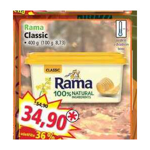 ARCHIV | Rama Classic 400 g v akci platné do: 14.11.2021 | AkcniCeny.cz