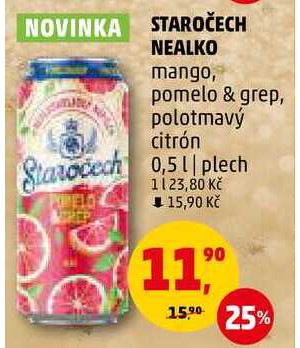 STAROČECH NEALKO mango, 0,5 l v akci | AkcniCeny.cz