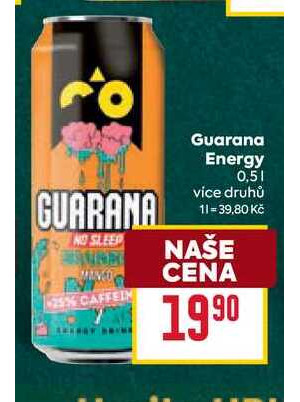 Guarana Energy 0,5l v akci | AkcniCeny.cz