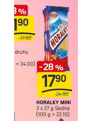 HORALKY MINI 3 x 27g v akci | AkcniCeny.cz