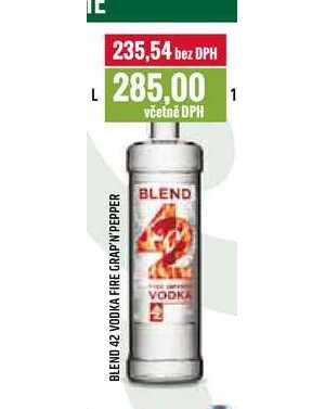 ARCHIV | BLEND 42 VODKA FIRE GRAP'N'PEPPER 1 l v akci platné do: 31.7. ...