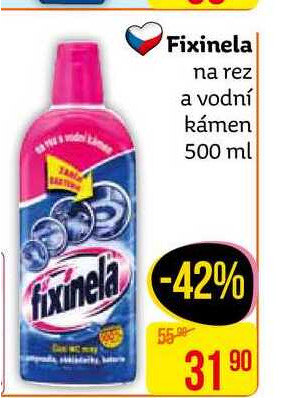 Fixinela na rez a vodní kámen, 500 ml v akci | AkcniCeny.cz