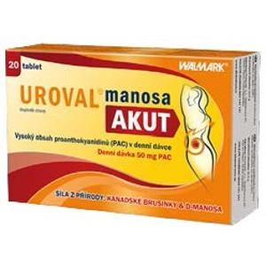 UROVAL® MANOSA AKUT, 20 TABLET v akci | AkcniCeny.cz