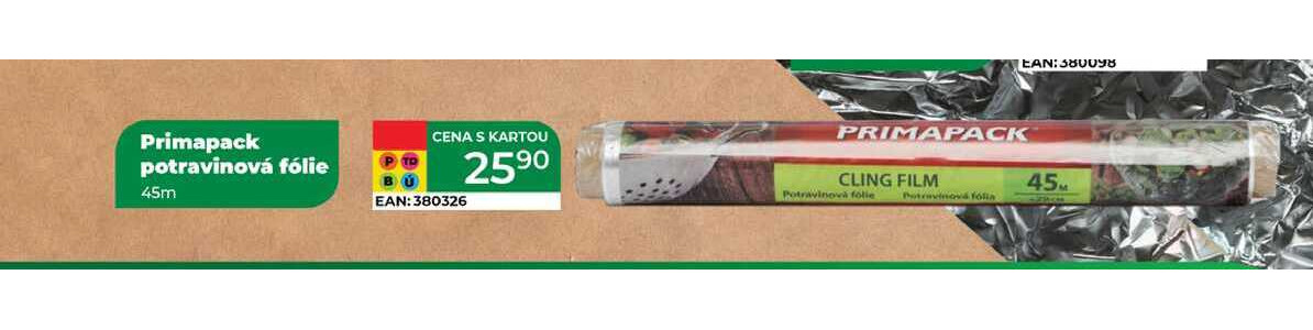 Primapack potravinová fólie v akci | AkcniCeny.cz
