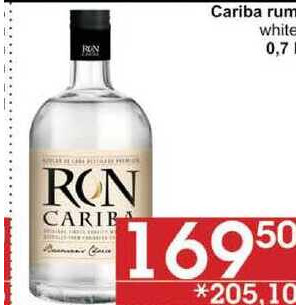 Cariba rum white, 0,7 l v akci | AkcniCeny.cz