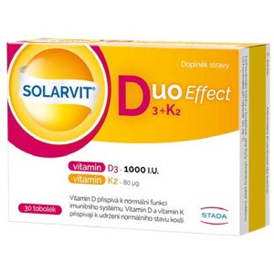 ARCHIV | SOLARVIT® DUOEFFECT D3 + K2, 30 TOBOLEK v akci platné do: 13.3.2022 | AkcniCeny.cz