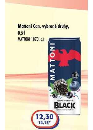 ARCHIV | Mattoni Can vybrané druhy, 0,5l v akci platné do: 11.6.2021 ...