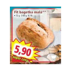 Fit bagetka malá 72 g v akci | AkcniCeny.cz