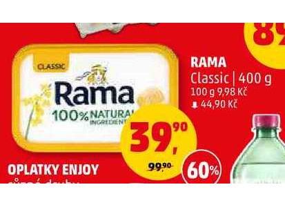 ARCHIV | RAMA Classic, 400 g v akci platné do: 19.7.2023 | AkcniCeny.cz