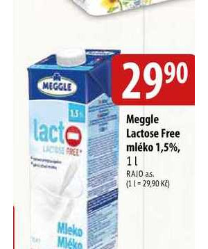 ARCHIV | Meggle Lactose Free mléko 1,5%, 1l v akci platné do: 16.5.2021 ...