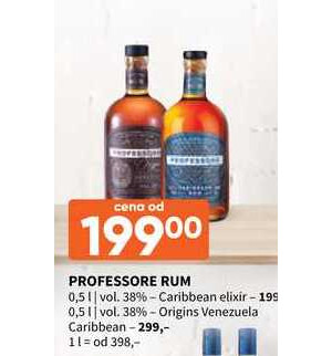 ARCHIV | PROFESSORE RUM 0,5 l v akci platné do: 2.8.2022 | AkcniCeny.cz