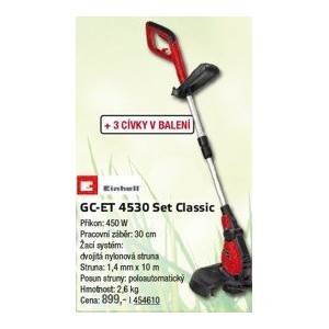 ARCHIV | strunové sekačky elektrické GC-ET 4530 Set Classic v akci platné do: 31.8.2021 ...