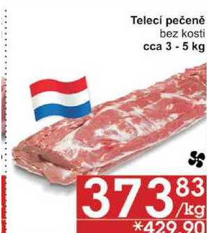 Telecí pečeně bez kosti, 1 kg v akci JIP za 429,90 Kč | AkcniCeny.cz