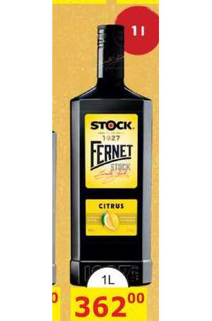 FERNET STOCK CITRUS 1l v akci BENE NÁPOJE | AkcniCeny.cz