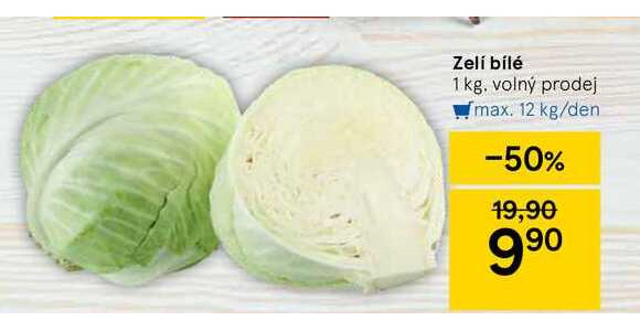 ARCHIV | Zelí bílé 1kg v akci platné do: 30.11.2021 | AkcniCeny.cz