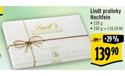 ARCHIV | Lindt pralinky Hochfein, 120 g v akci platné do: 29.6.2021 ...
