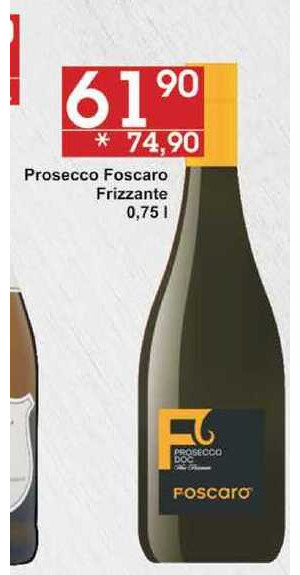 ARCHIV | Prosecco Foscaro Frizzante, 0,75 l v akci platné do: 11.4.2022 ...