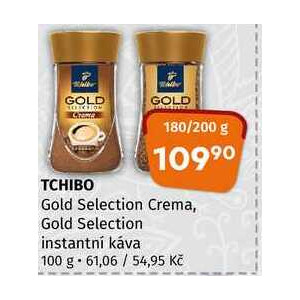 Tchibo Gold Selection Crema instantní káva 180g 200g v akci | AkcniCeny.cz
