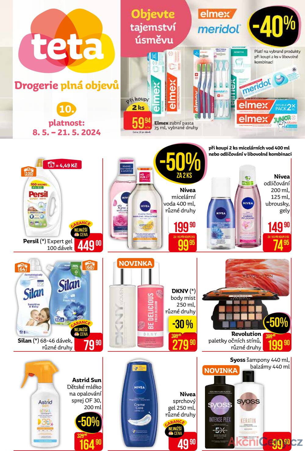 Leták Teta drogerie od 8.5. do 21.5.2024 - 1.strana | AkcniCeny.cz