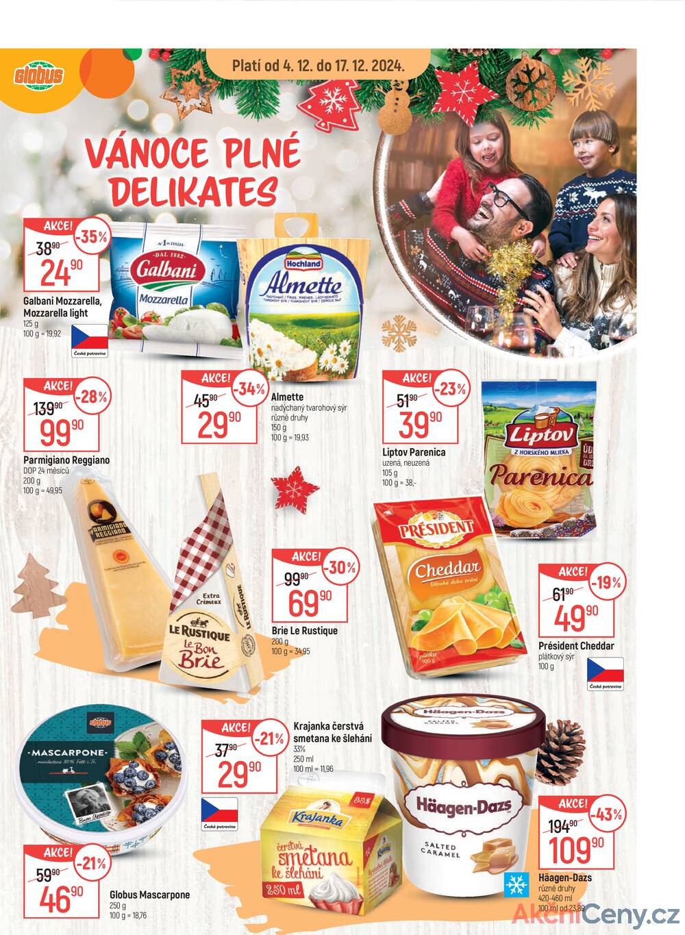 Leták Akční leták Globus 4.12. - 17.12.2024 - Globus Trmice u Ústí nad ...