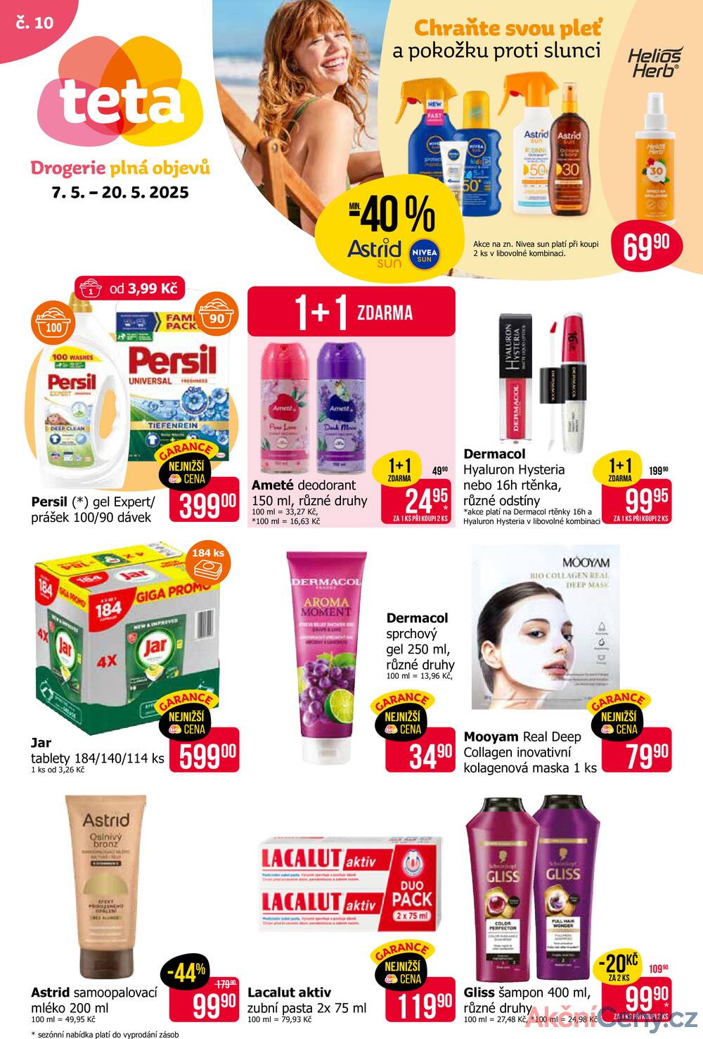 Leták Teta drogerie od 7.5. do 20.5.2025 - 1.strana | AkcniCeny.cz