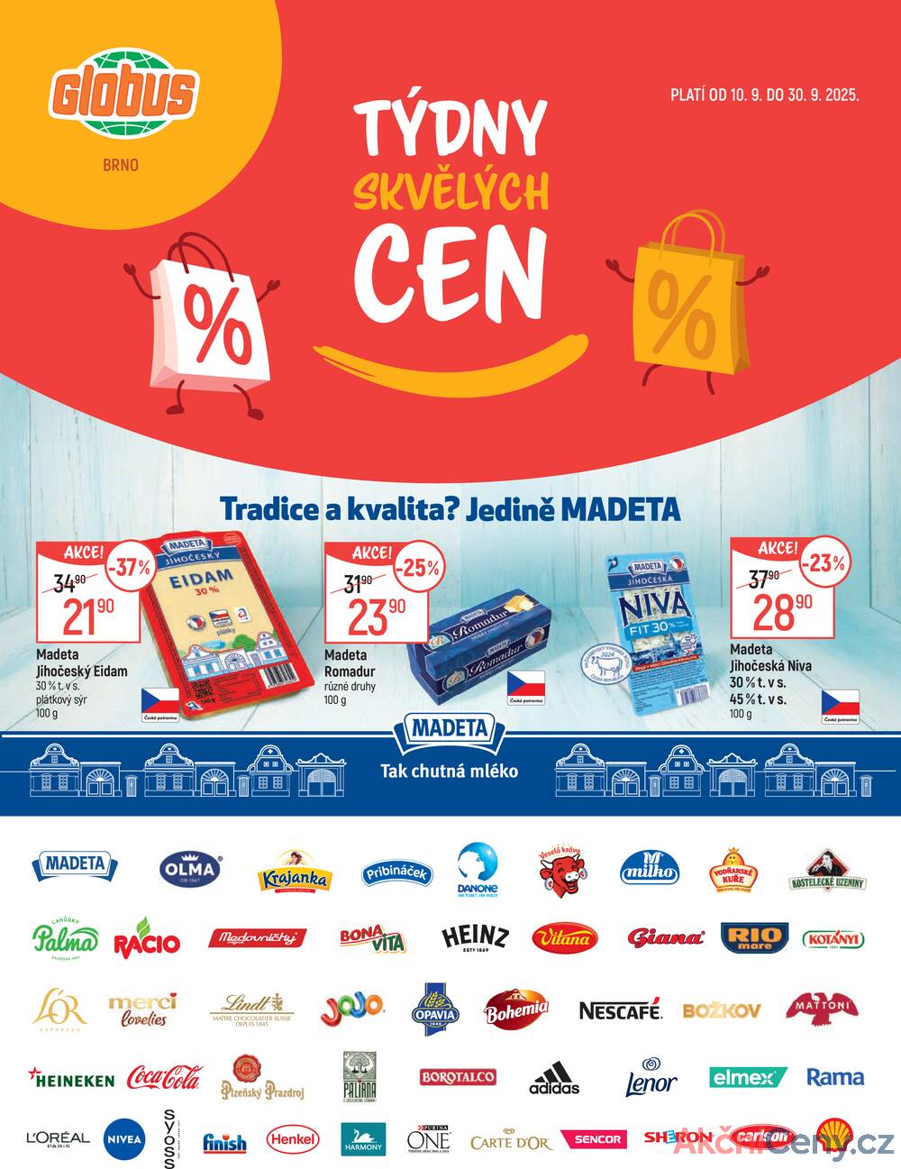 Leták Akční leták Globus 10.9. - 30.9.2025 - Globus Brno Ivanovice ...