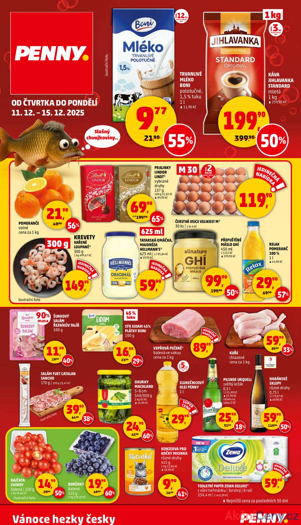 Leták Penny Market od 11.12. do 15.12.2025 - 1.strana | AkcniCeny.cz