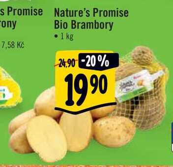 ARCHIV | Nature's Promise cony Bio Brambory, 1 kg v akci platné do: 23. ...