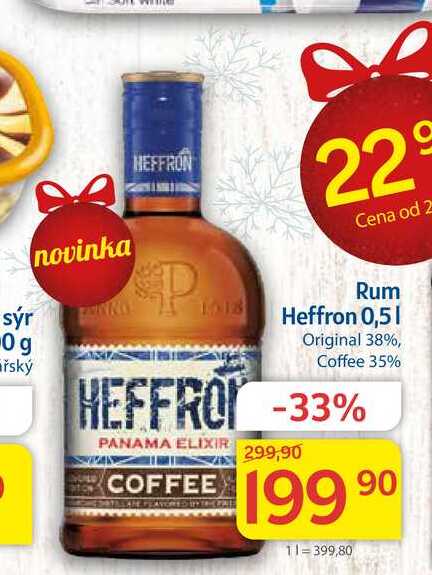 ARCHIV | Heffron Rum 0,5l v akci platné do: 13.12.2021 | AkcniCeny.cz
