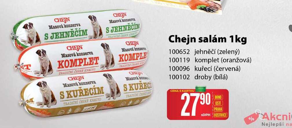 Chejn salám 1kg v akci | AkcniCeny.cz