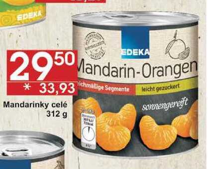 Mandarinky celé, 312 g v akci | AkcniCeny.cz