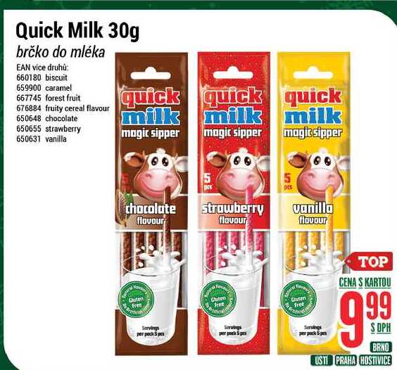 Quick Milk 30g v akci | AkcniCeny.cz