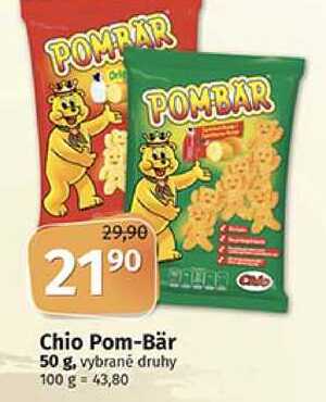 ARCHIV | Chio Pom-Bär 50 g, vybrané druhy v akci platné do: 1.2.2022 ...