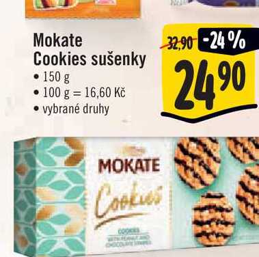ARCHIV | Mokate Cookies sušenky 150 g v akci platné do: 8.2.2022 ...