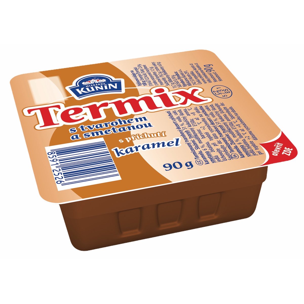 Mlékárna Kunín Termix s příchutí karamel v akci | AkcniCeny.cz