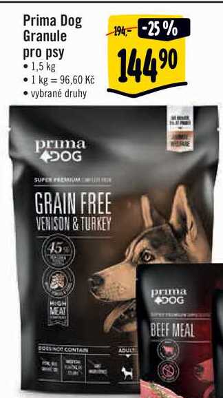 Prima Dog Granule pro psy, 1,5 kg v akci | AkcniCeny.cz