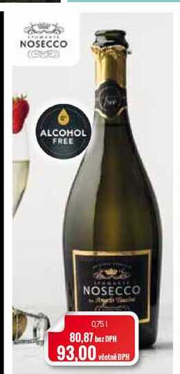 ARCHIV | NOSECCO ALCOHOL FREE NOSECCO 0,751 v akci platné do: 28.2.2022 ...
