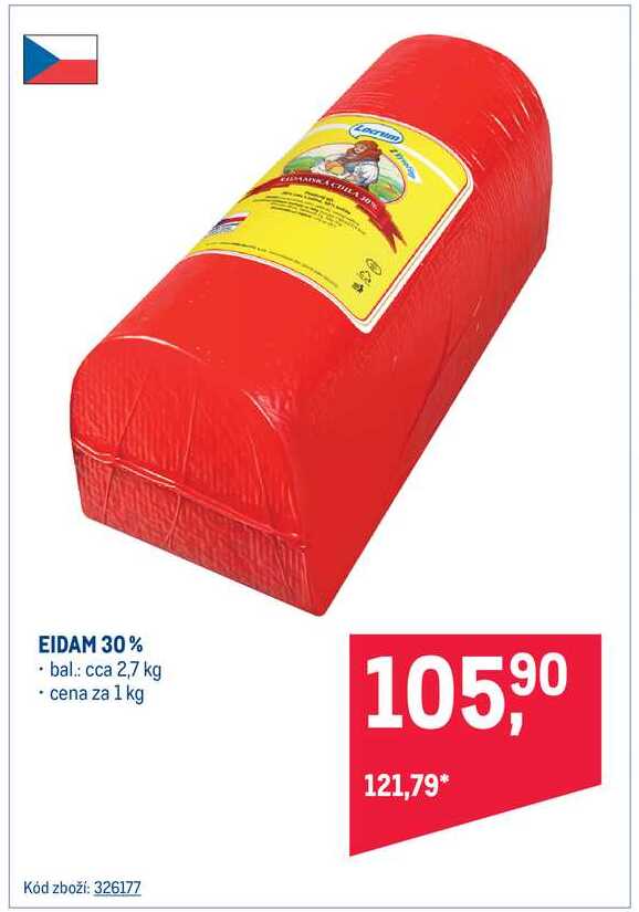 ARCHIV | EIDAM 30% 1 kg v akci platné do: 1.3.2022 | AkcniCeny.cz