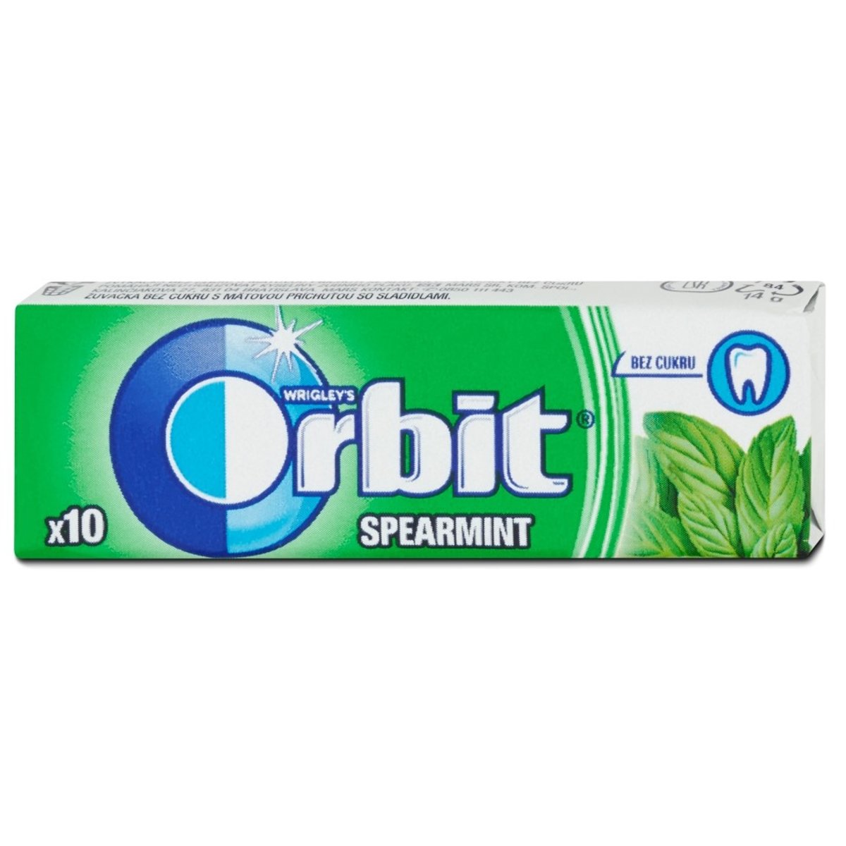 Wrigley's Orbit žvýkačky bez cukru s mátovou příchutí v akci | AkcniCeny.cz